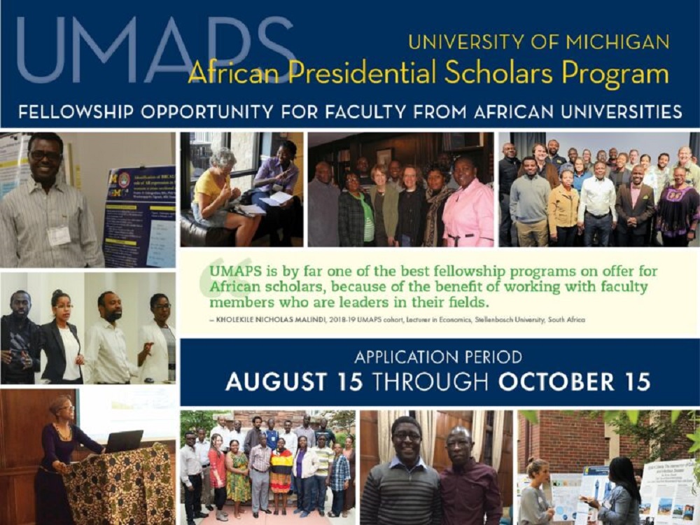 University Of Michigan African Presidential Scholars Program (UMAPS ...